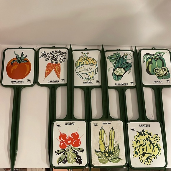 Other | 8 Vintage 1976 Happy Harvest Debra Kamphausen Garden Sign ...